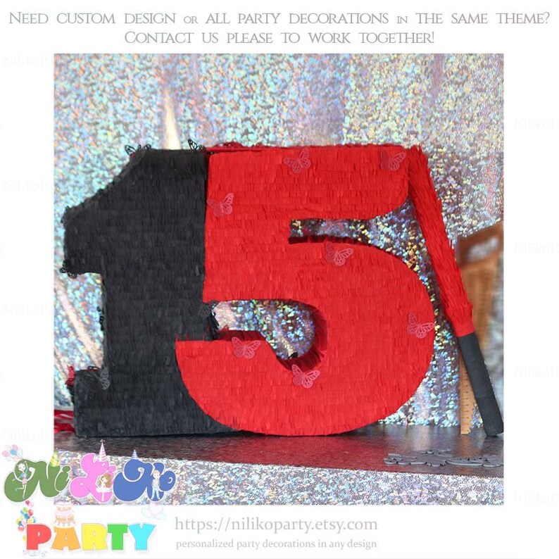 Number Pinata, Custom Birthday Pinata, Pinata for Kids, Jungle Safari ...