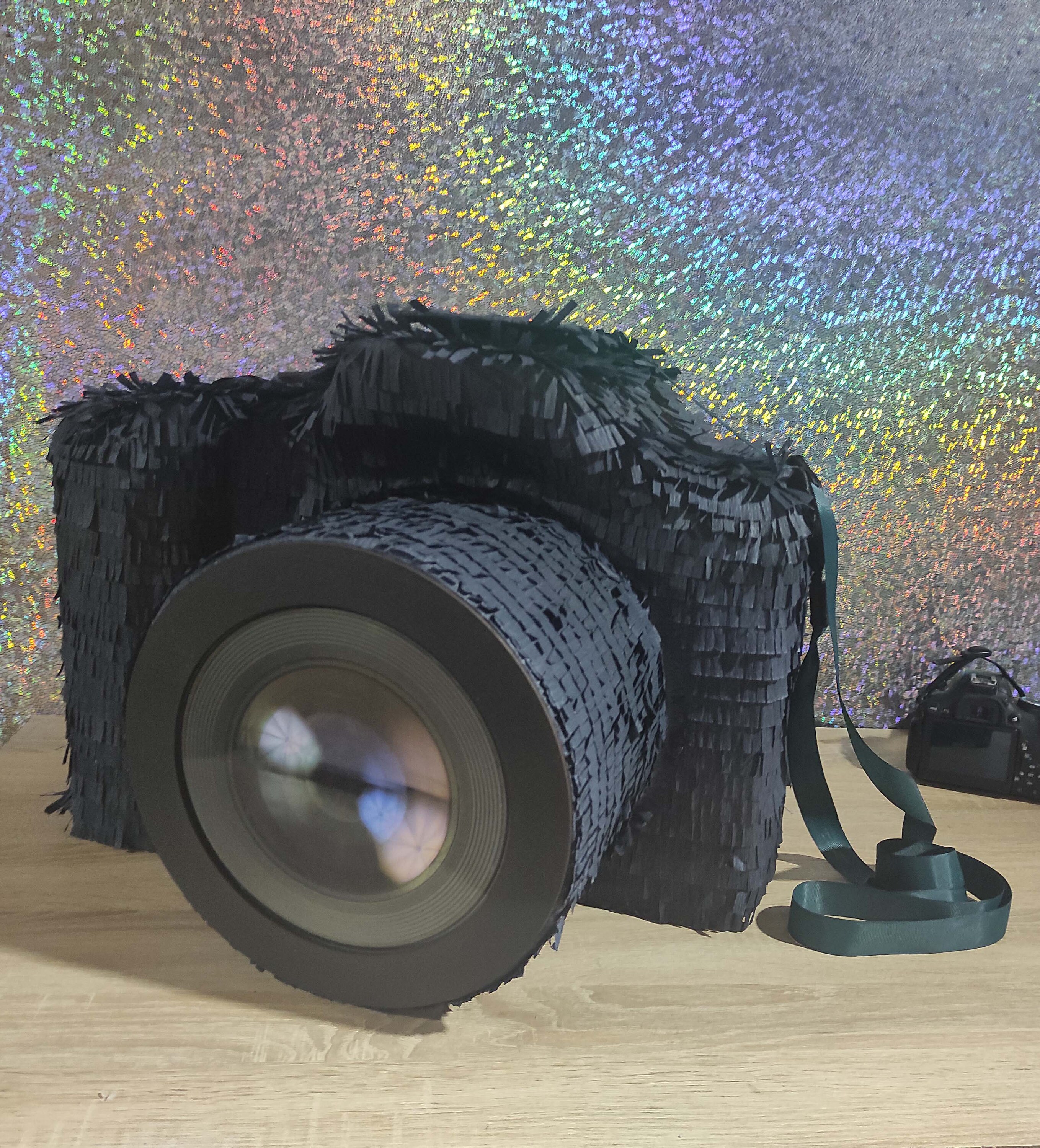 Pinata Photo Camera, Pinata for Adults, Black Camera Birthday Pinata ...