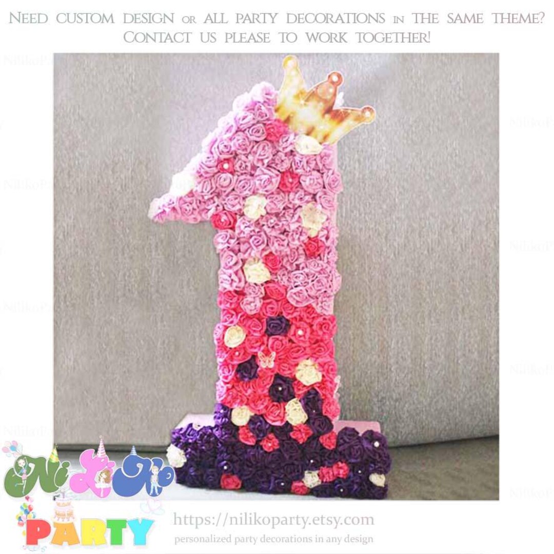 Number Pinata, Custom Pinata for Kids, Hop Pink White Purple Gold ...