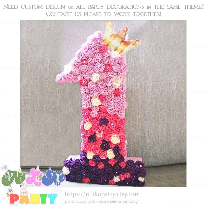 Number Pinata, Custom Pinata for Kids, Hop Pink White Purple Gold ...