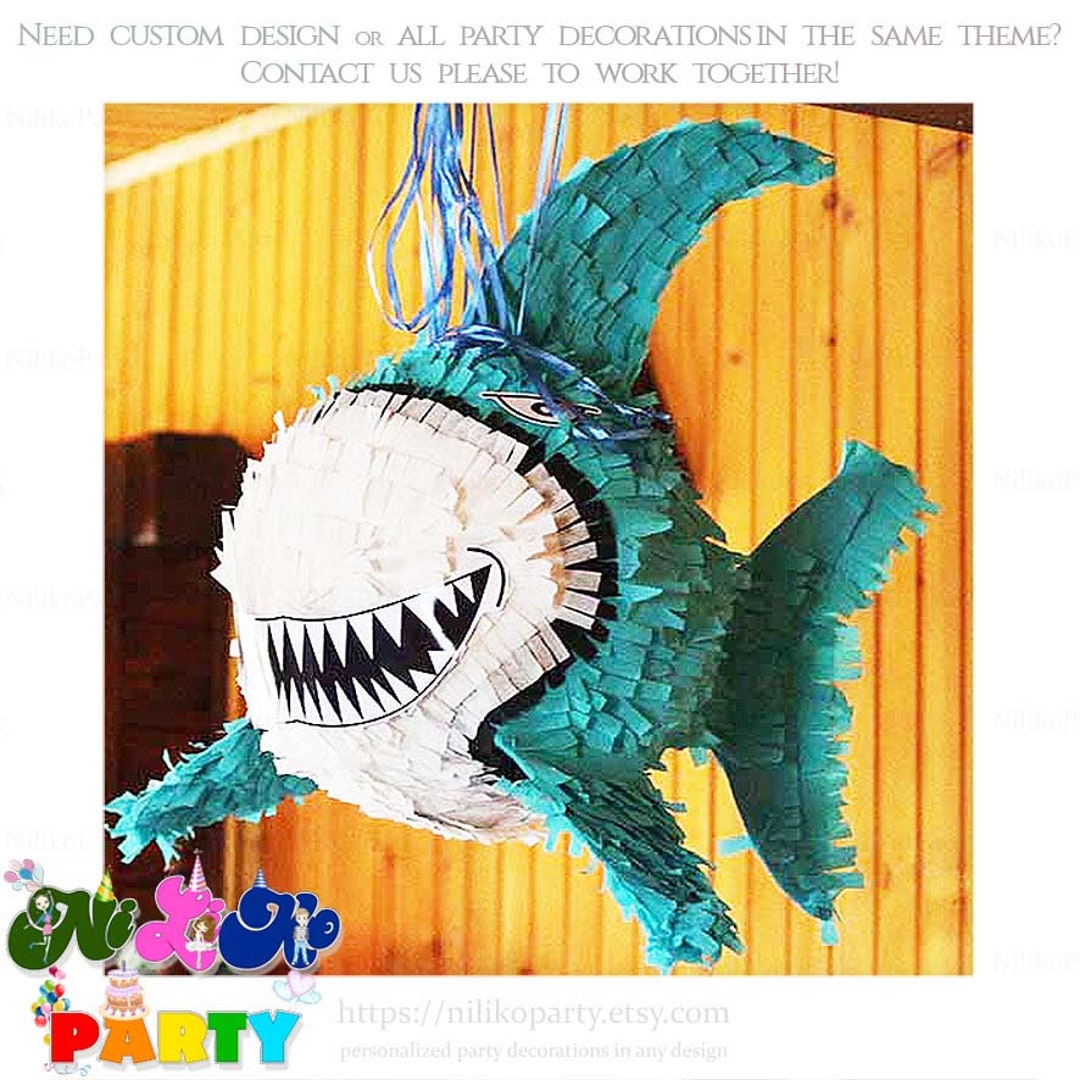 Pinata Shark, Custom Birthday Pinata, Pinata for Kids & Adults ...