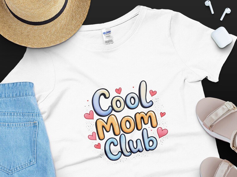 Cool Mom Club Design, Mothers Day Apparel (digital Download) - Etsy