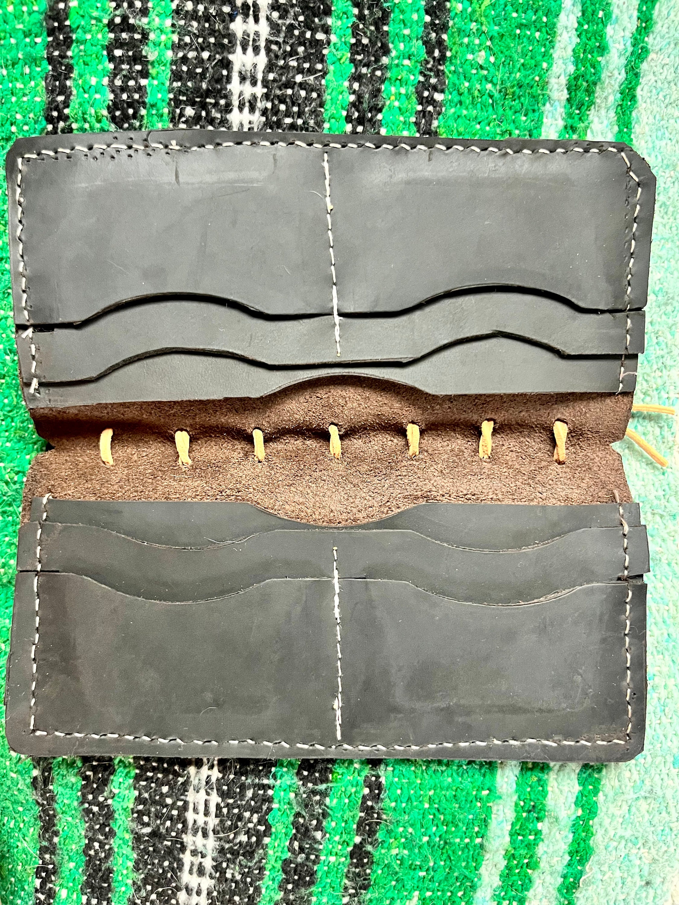 Cowhide or Deer Hide Braided Wallet - Etsy