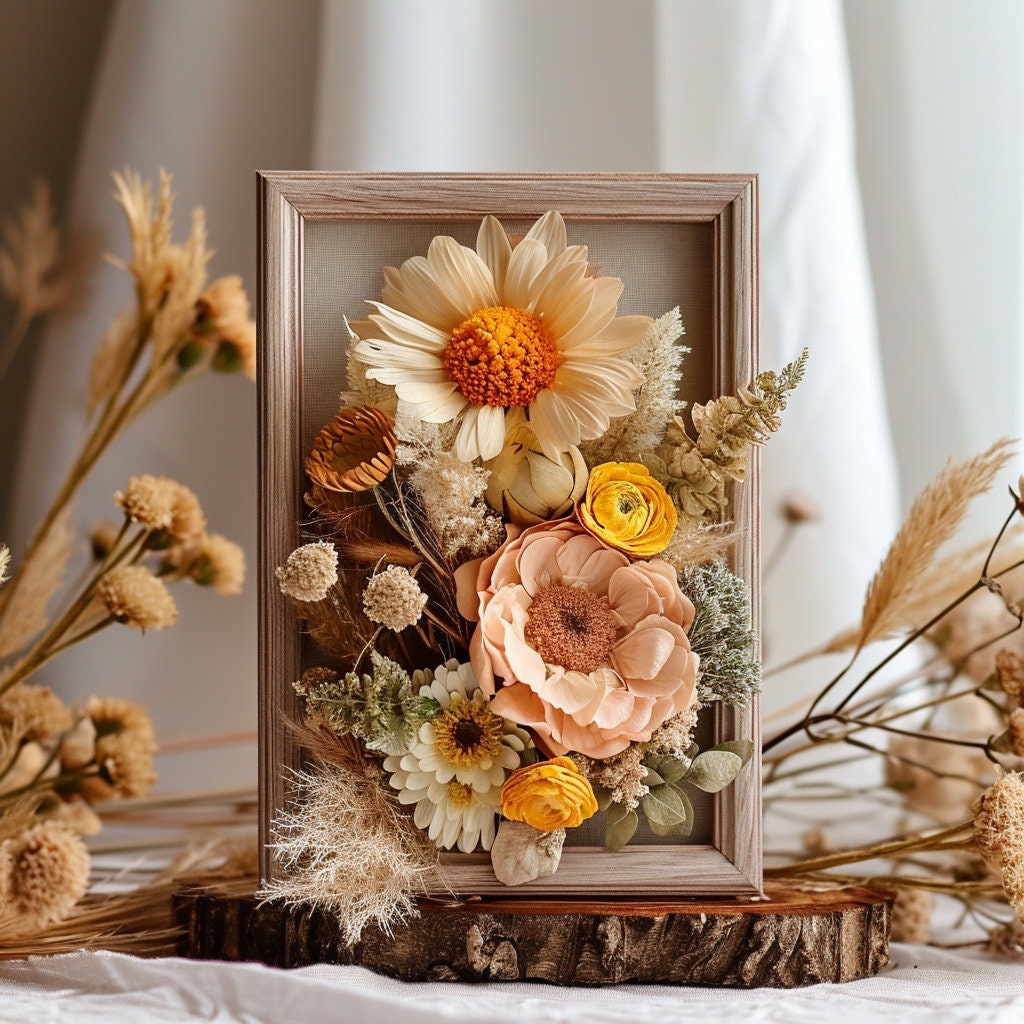 Dried Flower Frames Adorning Your Living Spaces - Etsy