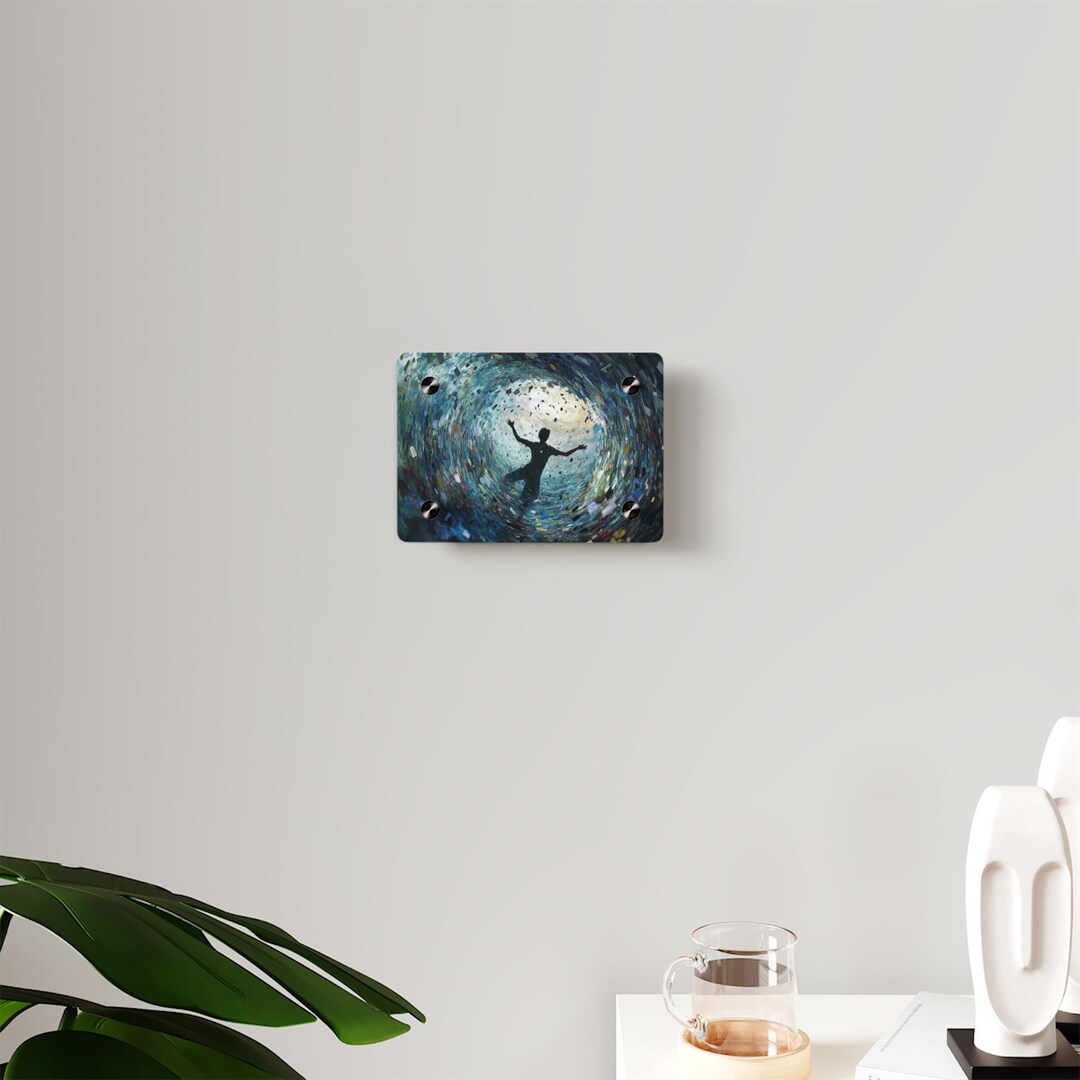 Acrylic Wall Art Panels "pixel Vortex" Abstract Design, Tech Addiction ...