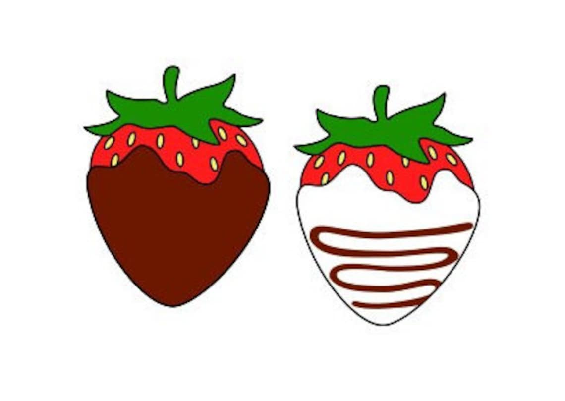 SVG Digital Download | Chocolate Covered Strawberry | Cricut ...