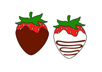 SVG Digital Download | Chocolate Covered Strawberry | Cricut ...