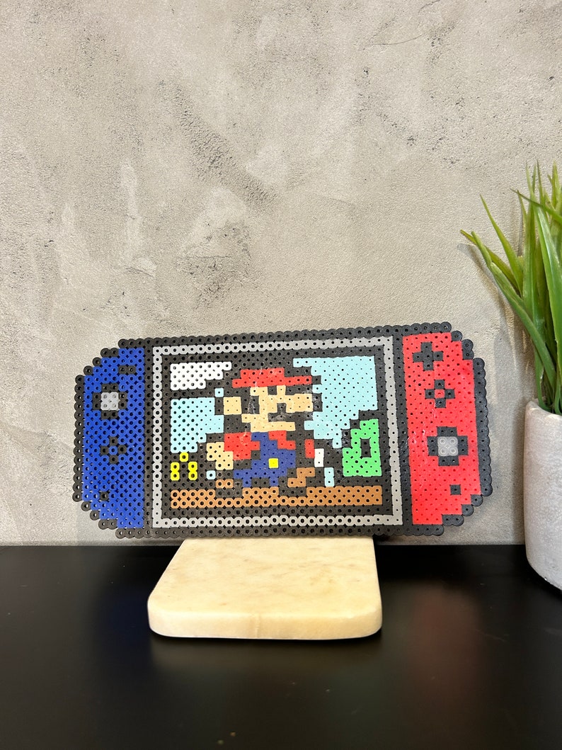 Super Mario Pixel Art Perler Bead Design Handmade Nintendo Inspired ...