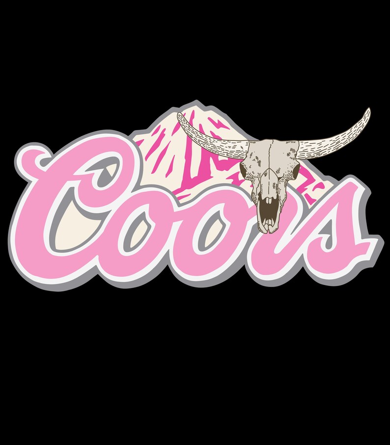 Pink Coors SVG - Etsy