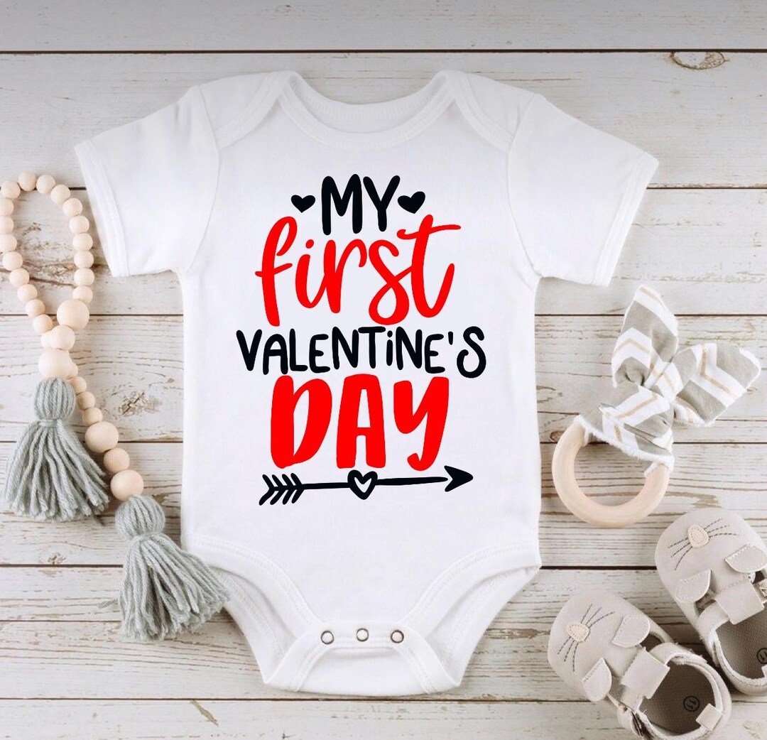 My First Valentines Day SVG - Etsy