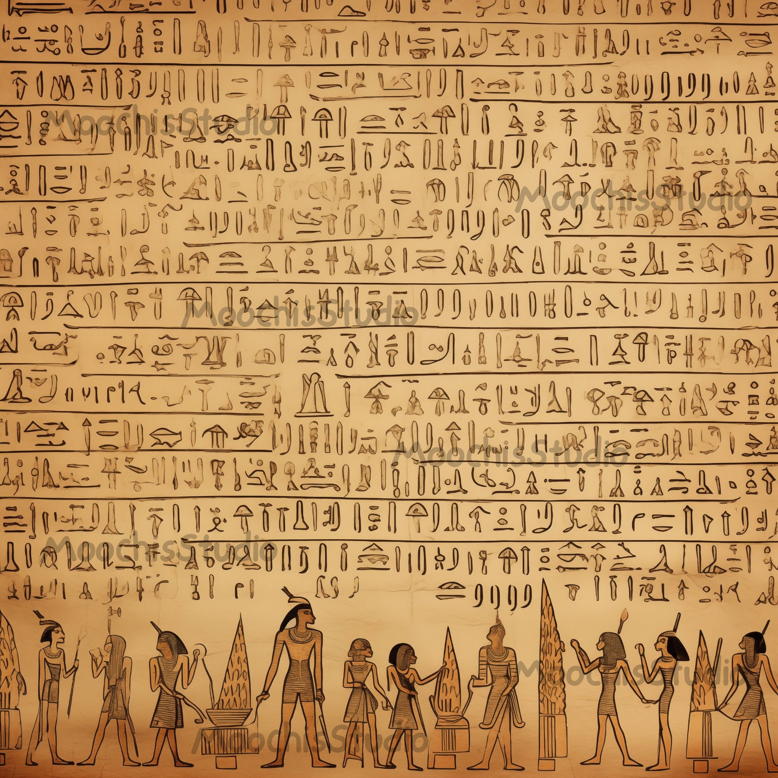 Egyptian Ancient Written Text Vintage Papers Antique Old Calligraphy ...