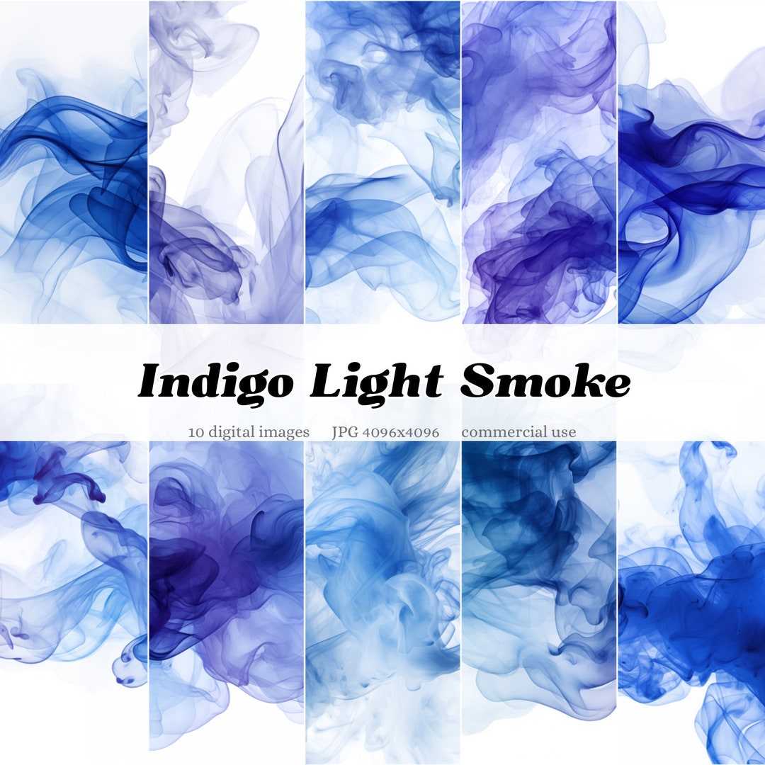 Indigo Smoke White Background Digital Paper JPG Textures Scrapbook ...