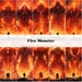 Fire Monster Scenery Digital Paper Overlay Clipart Background Woods ...