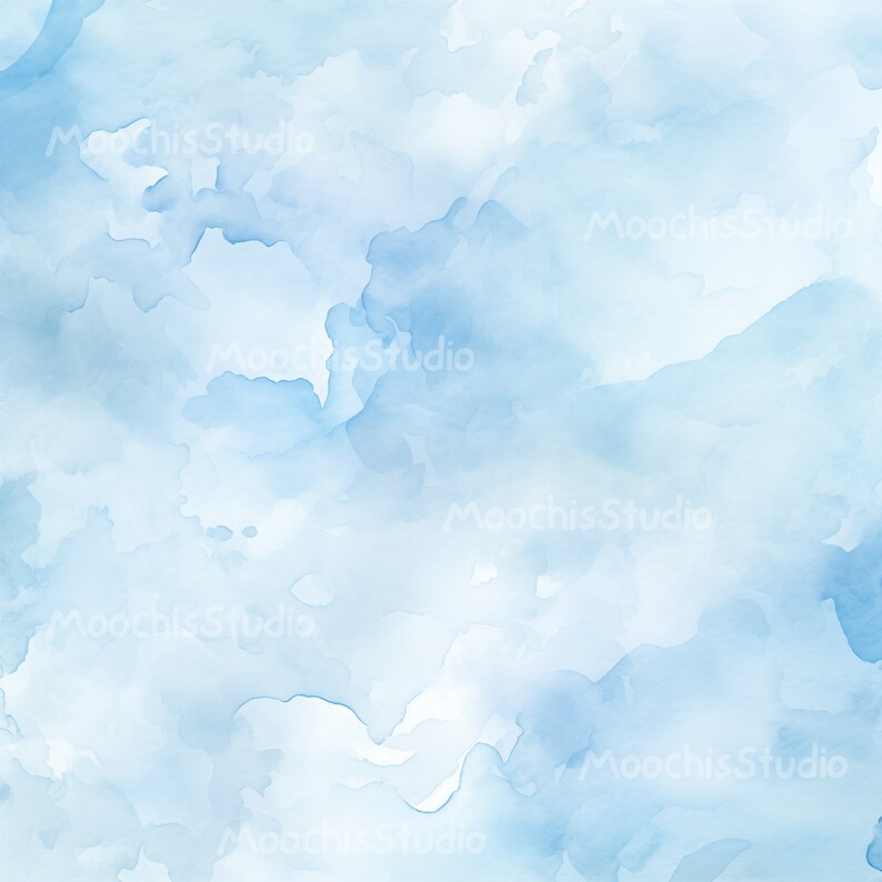 Pastel Blue Watercolour Paper Texture Digital Overlay Clipart Scrapbook ...