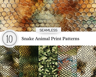 Leopard Print Seamless Patterns Animals Furs, Skins, Hides Digital ...