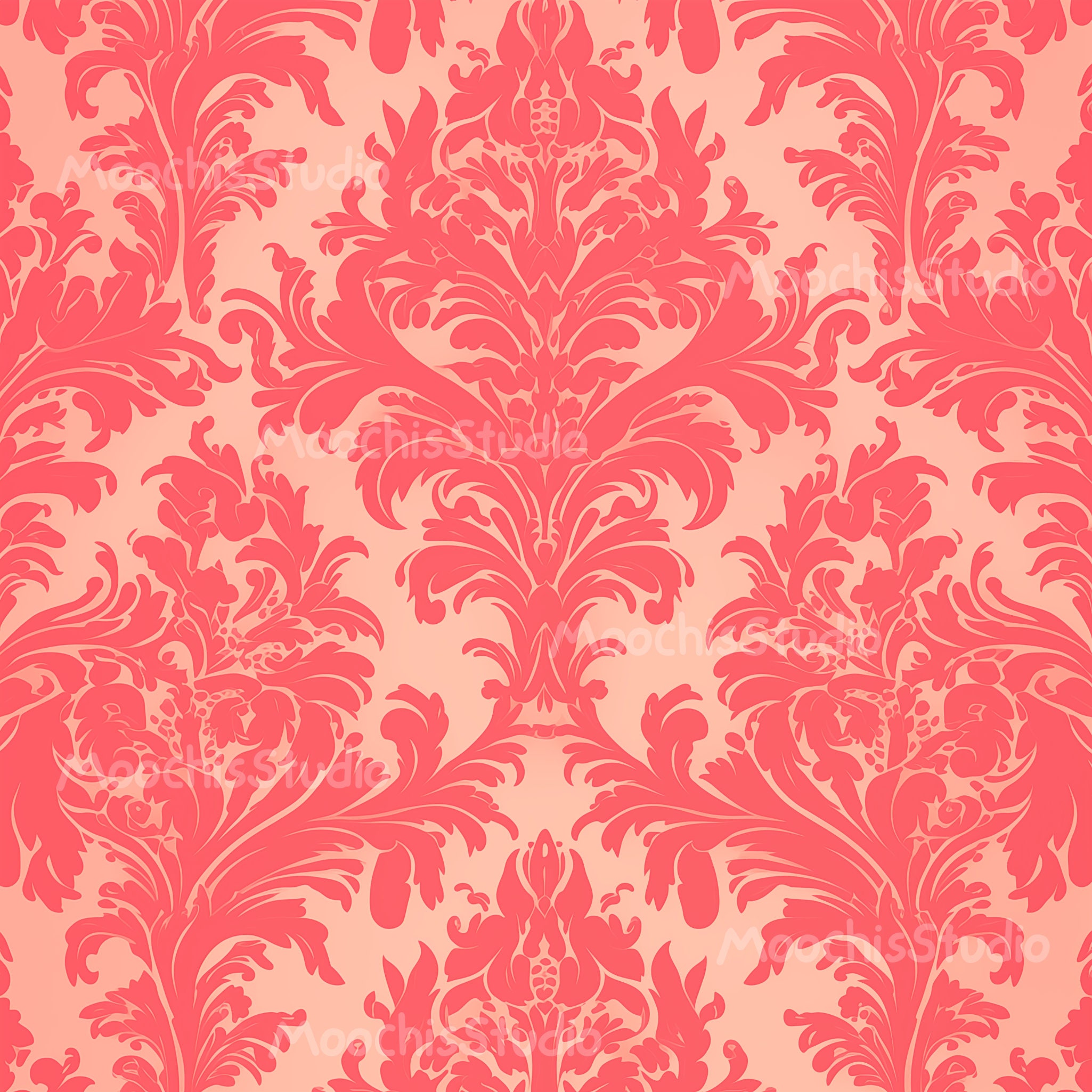 Dark Red Damask Paper Textures Digital Overlay Clipart Printable ...