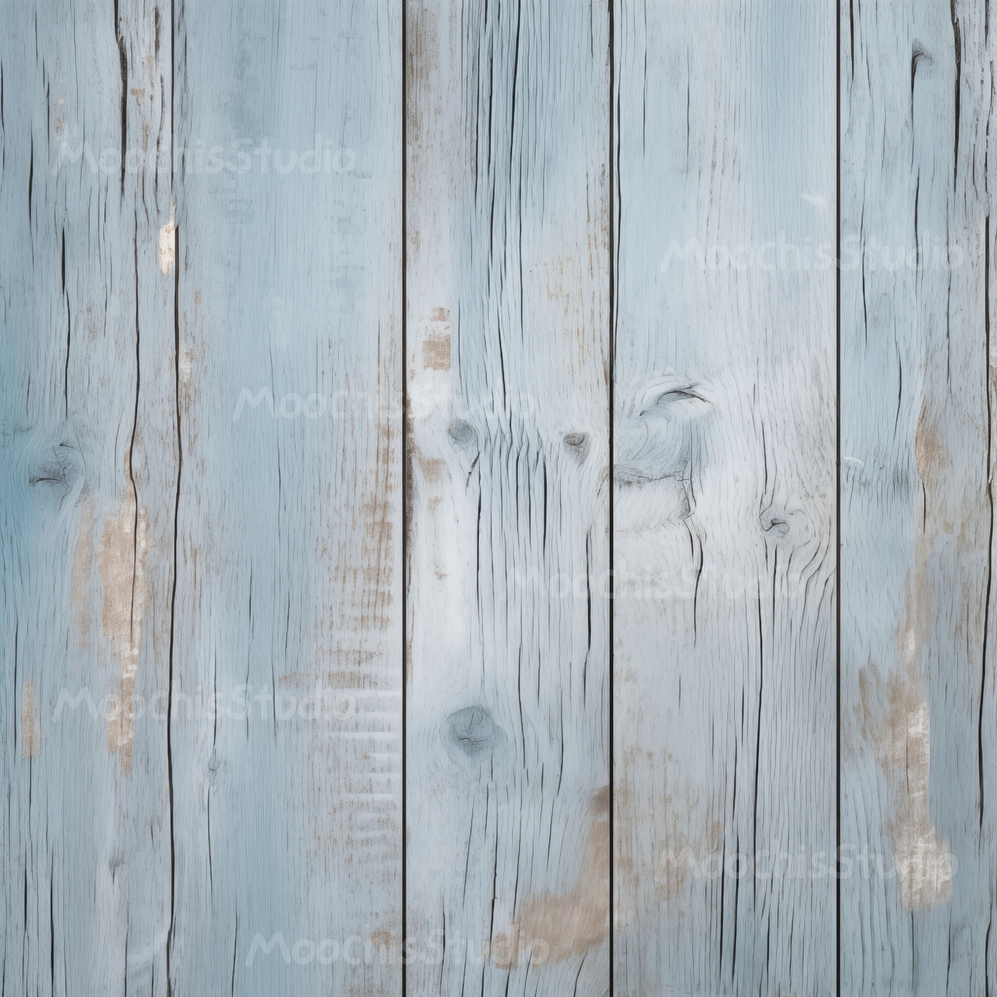 Blue Distressed Wood Textures Digital Paper Light Pastel Background ...