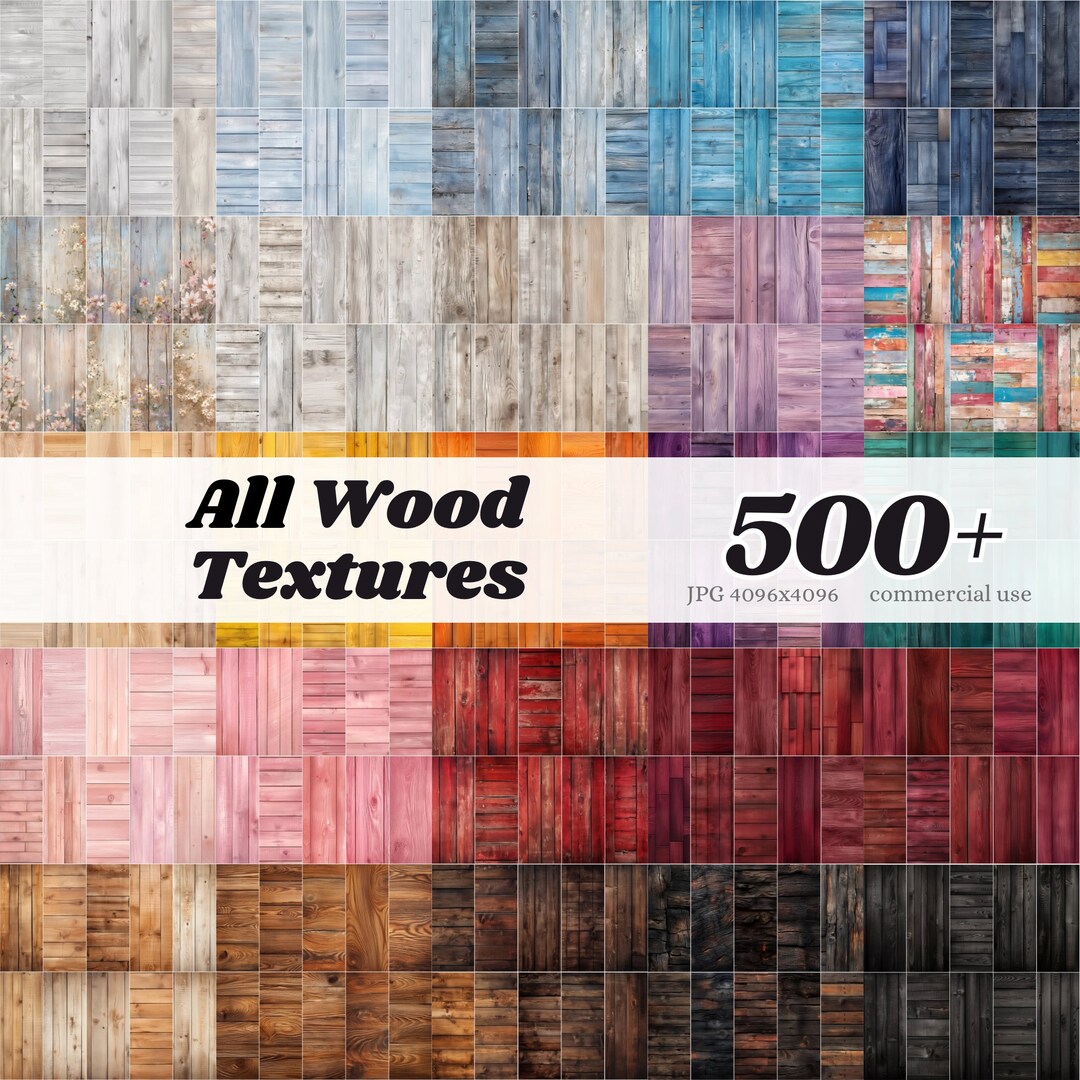 500 All Wood Textures Digital Paper Weathered Distressed Grains ...