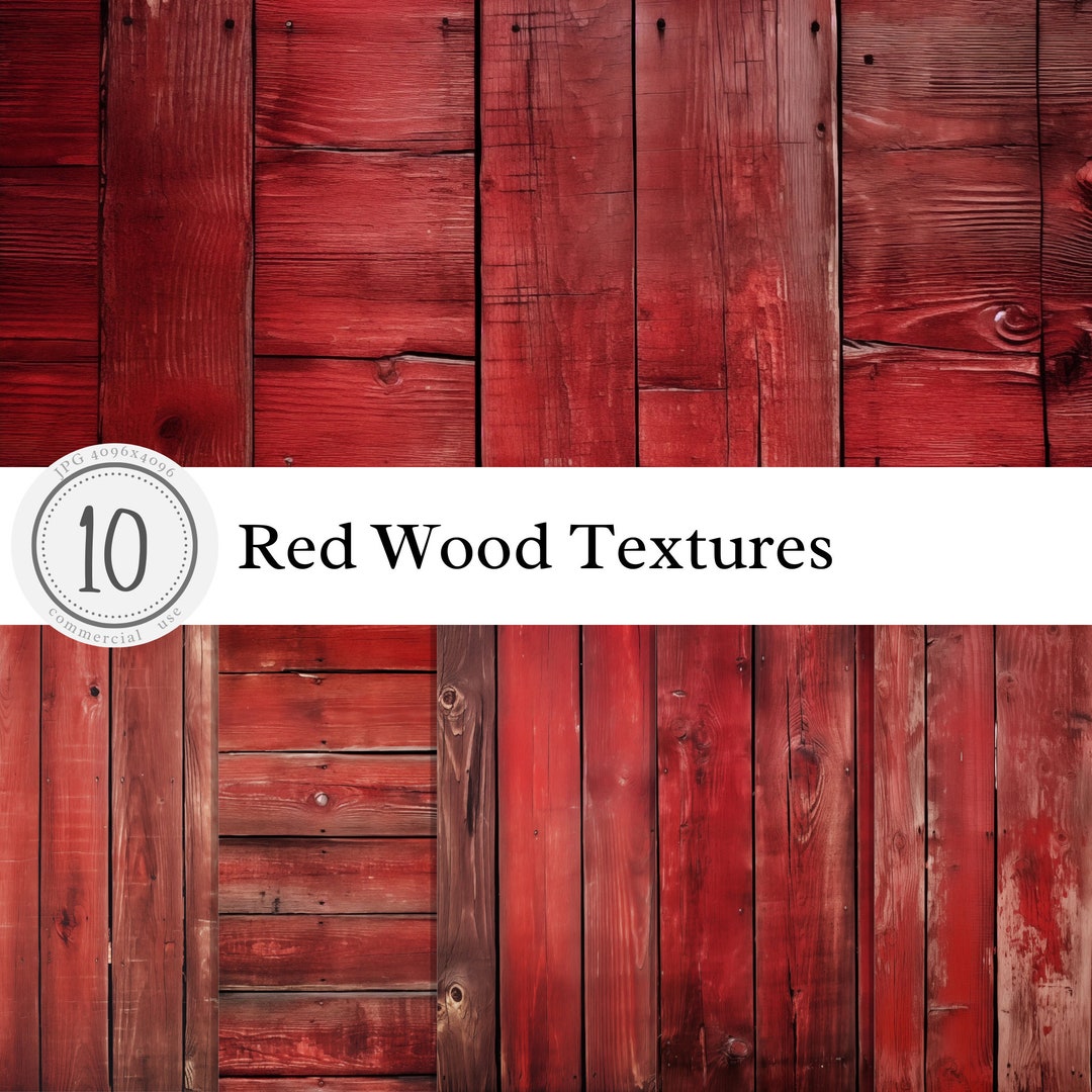 Red Wood Textures Digital Paper Overlay Clipart Backgrounds Planks ...