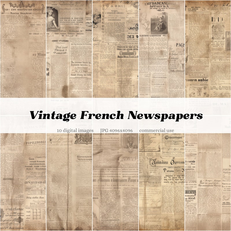 Antique Newspaper - Etsy