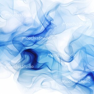 Blue Smoke White Background Digital Paper JPG Textures Scrapbook ...