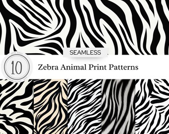 Leopard Print Seamless Patterns Animals Furs, Skins, Hides Digital ...