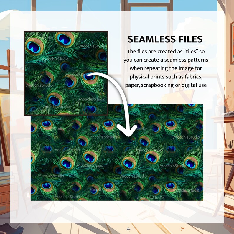 Peacock Animal Print Patterns Animals Furs Skins Hides Feathers Digital ...