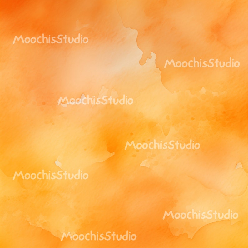 Orange Watercolour Paper Textures Digital Overlay Clipart Scrapbook ...