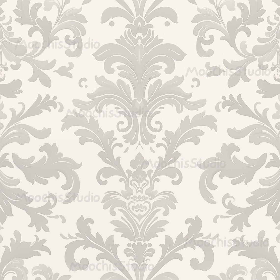 Light Silver Damask Paper Textures Grey Digital Overlay Clipart ...
