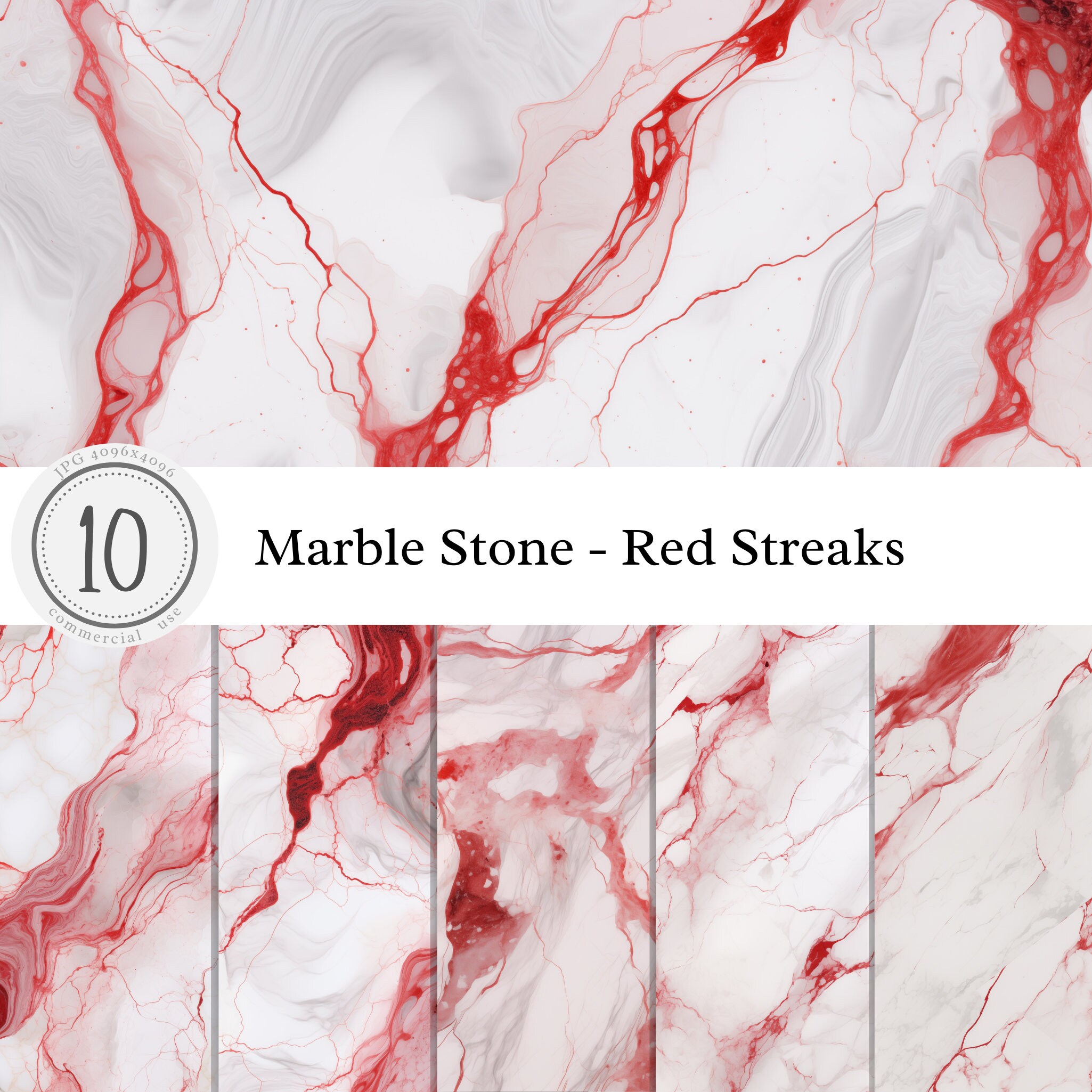 Red Veins Streaks Marble Stone Digital Paper Fine Art Overlay Clipart ...