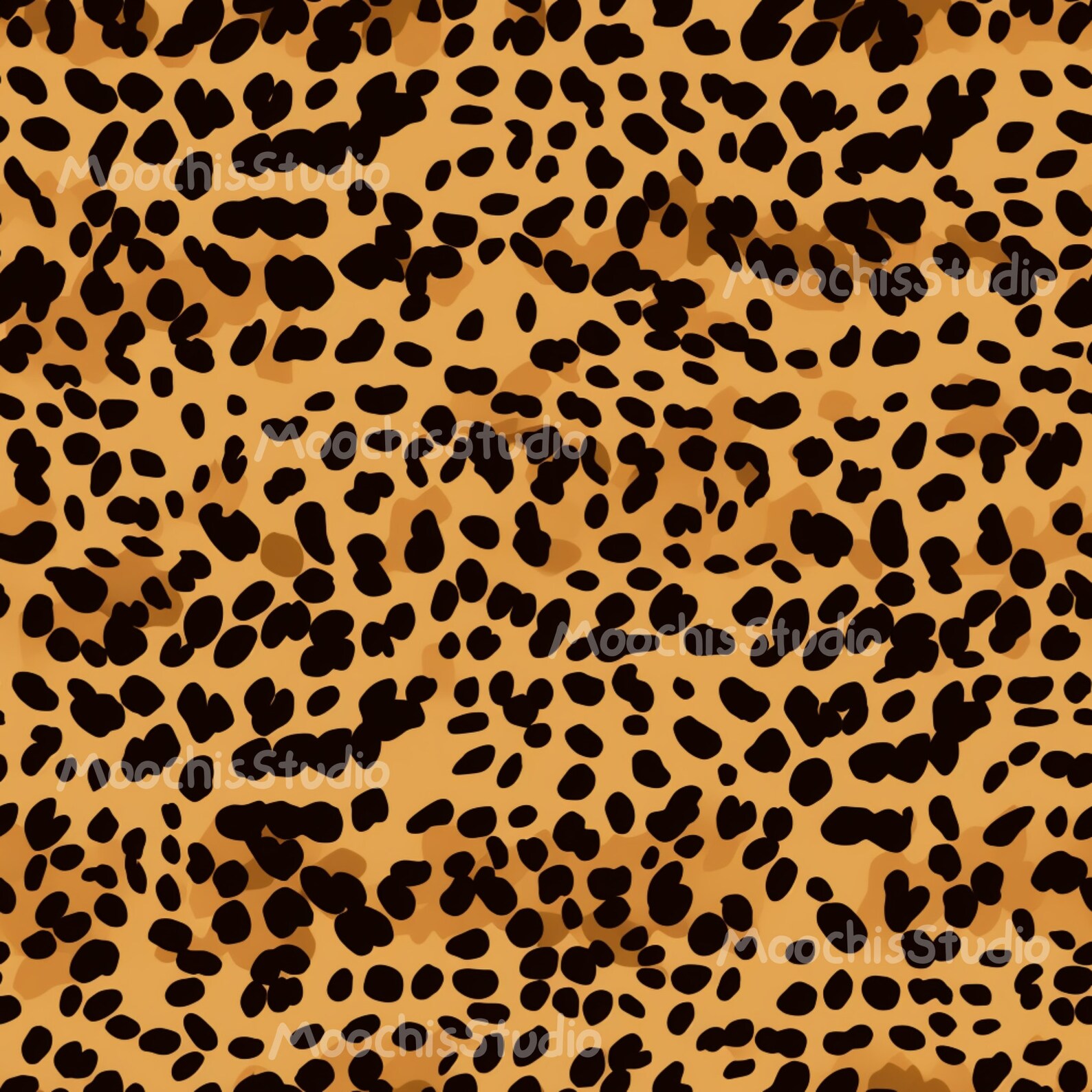 Leopard Print Seamless Patterns Animals Furs Skins Hides Feathers Digital Clipart Printable ...