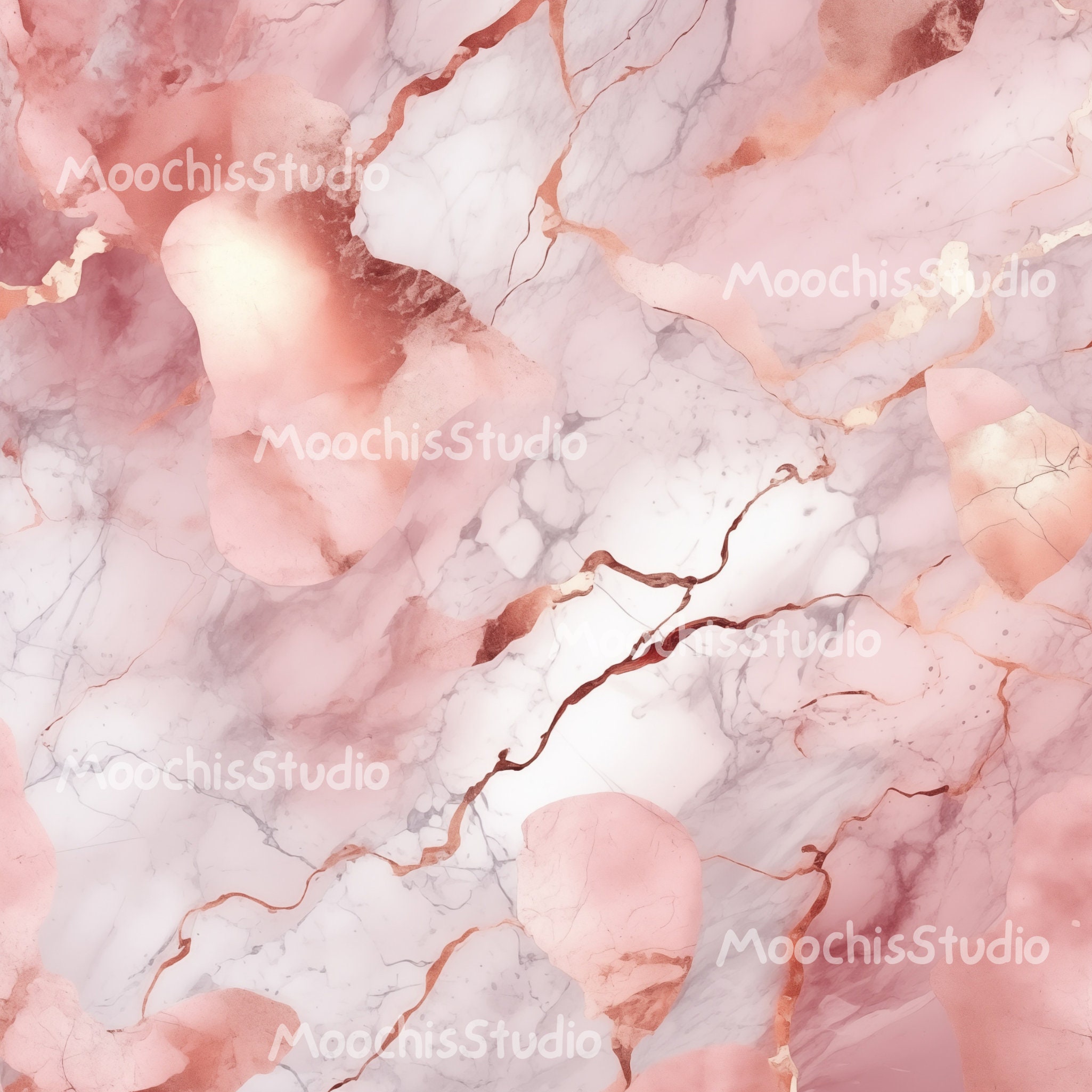 Rose Gold Marble Stone Digital Paper Fine Art Overlay Background ...