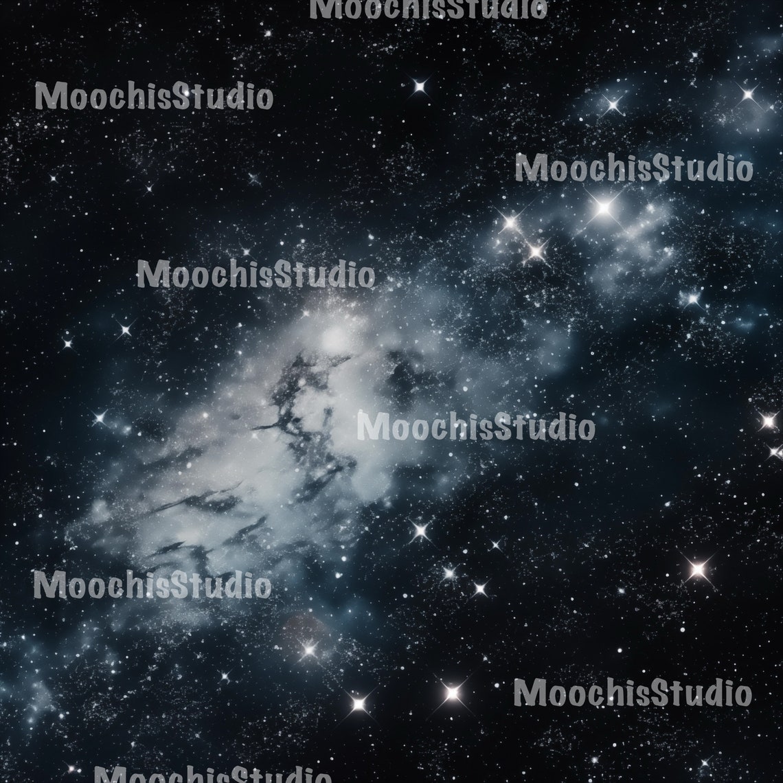 White Starry Galaxy Digital Paper Overlay Clipart Backgrounds Textures ...