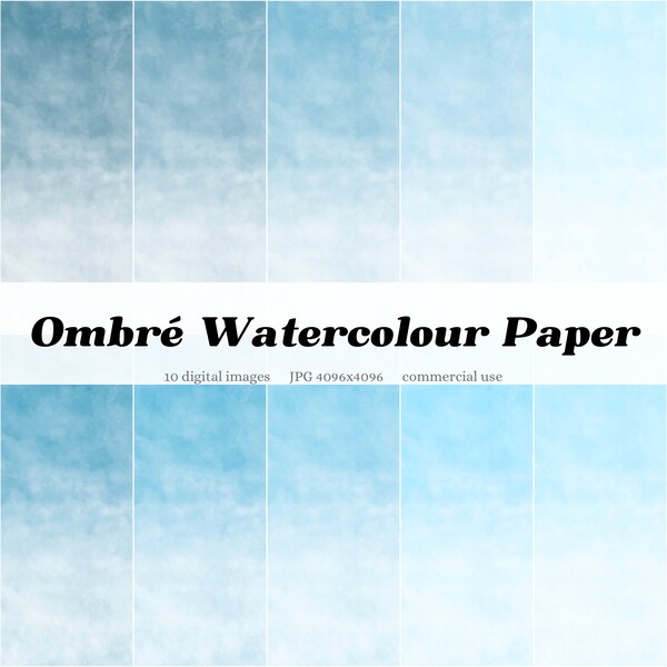 Ombre Watercolor - Etsy