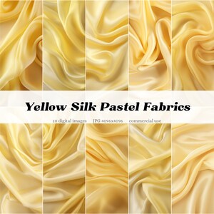 Yellow Silk Pastel Fabrics Textures Digital Paper Overlay Clipart ...