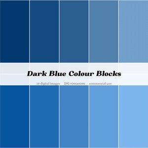 Dark Blue Full Solid Colour Block Digital Paper Color Rainbow ...