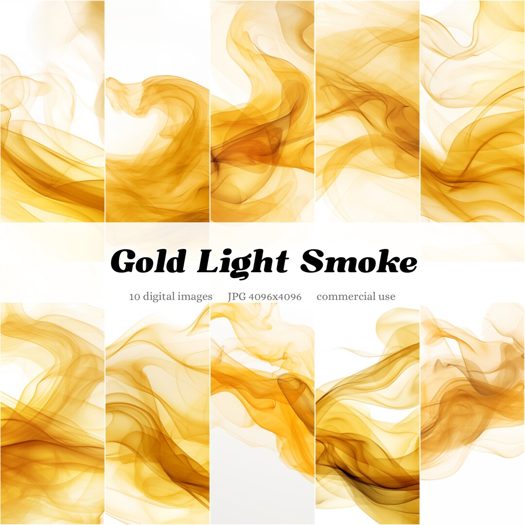 Gold Smoke White Background Digital Paper JPG Textures Scrapbook ...