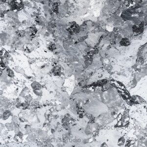 Silver Glitter Marble Stone Bundle Shimmer Digital Paper Fine Art ...