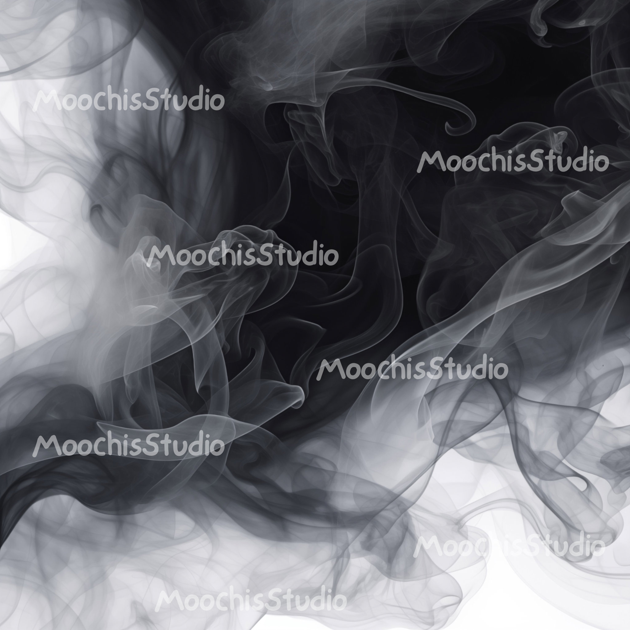 Black Smoke White Background Digital Paper JPG Textures Scrapbook ...