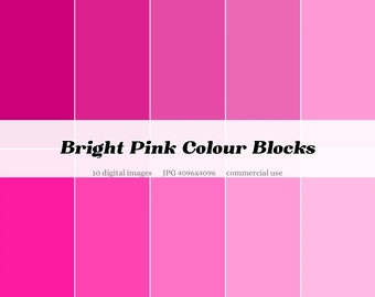 Bright Yellow Full Solid Colour Block Digital Paper Neon Light Pastel ...
