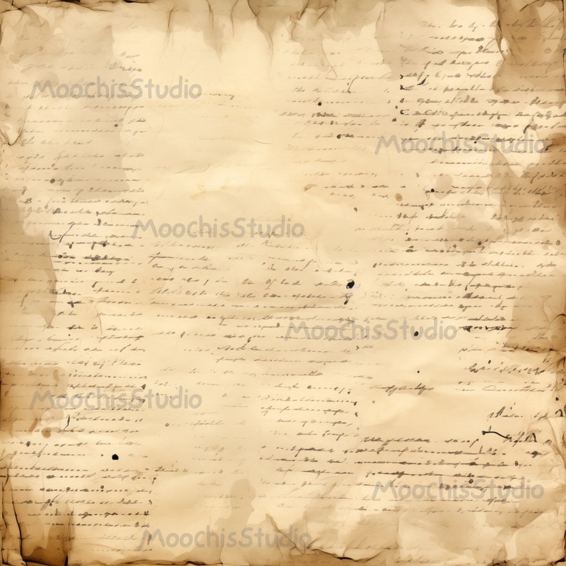 Old Written Vintage Papers Doodles Scribbles Antique Calligraphy ...