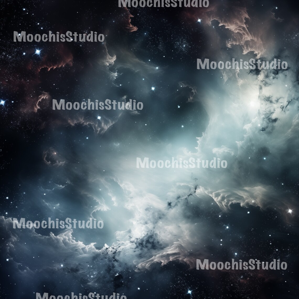 White Starry Galaxy Digital Paper Overlay Clipart Backgrounds Textures ...