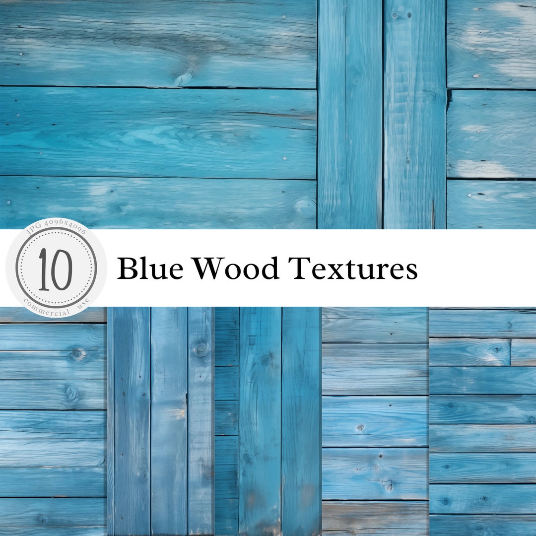 Blue Wood Textures Digital Paper Overlay Clipart Backgrounds Planks ...