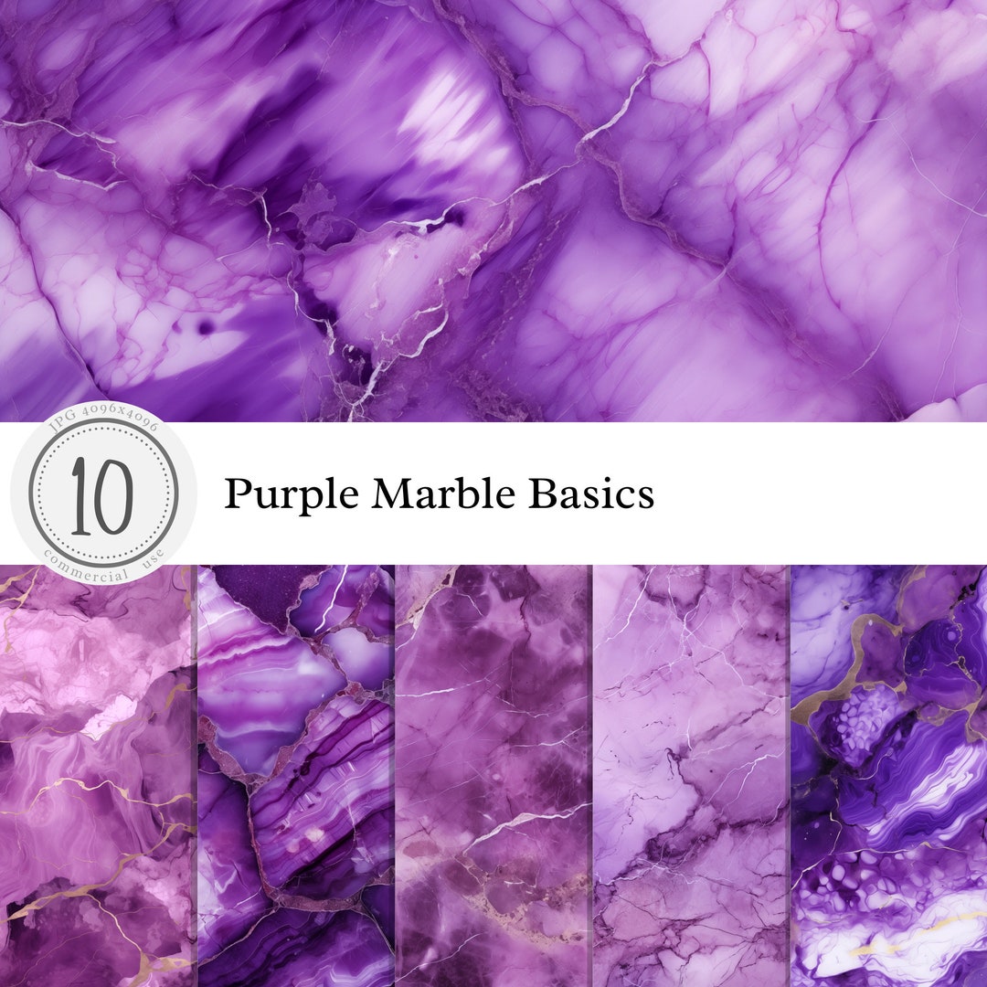 Purple Marble Stone Basics Digital Paper Fine Art Overlay Texture ...