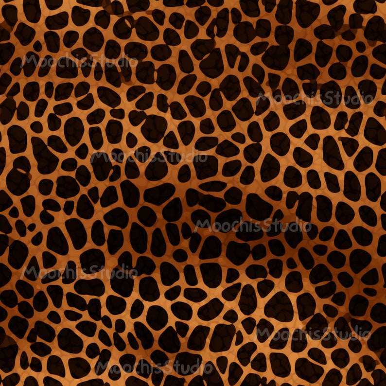 Giraffe Print Seamless Patterns Animals Furs, Skins, Hides Digital ...
