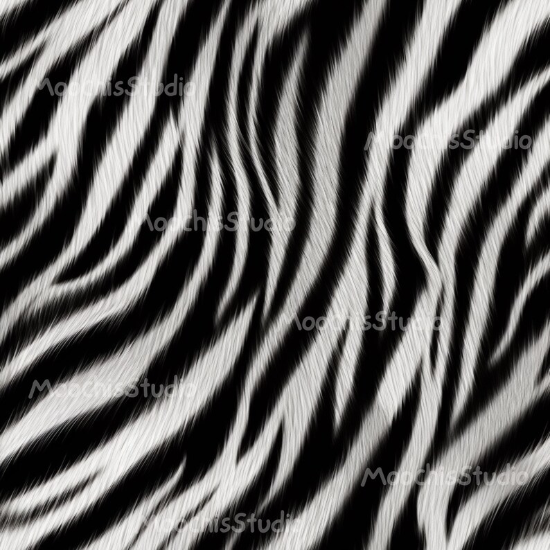 Zebra Print Seamless Patterns Animals Furs, Skins, Hides Digital ...