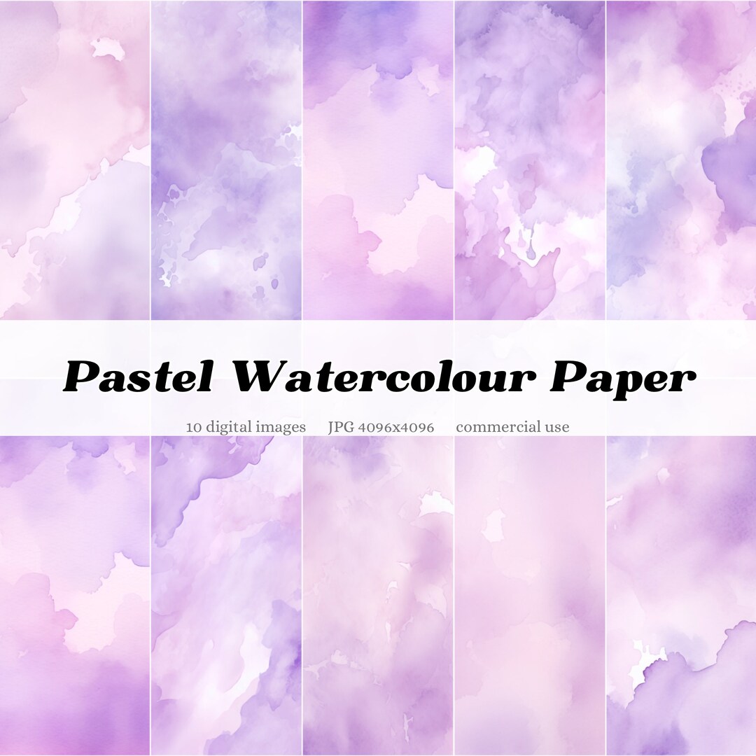 Pastel Purple Watercolour Paper Texture Digital Overlay Clipart ...