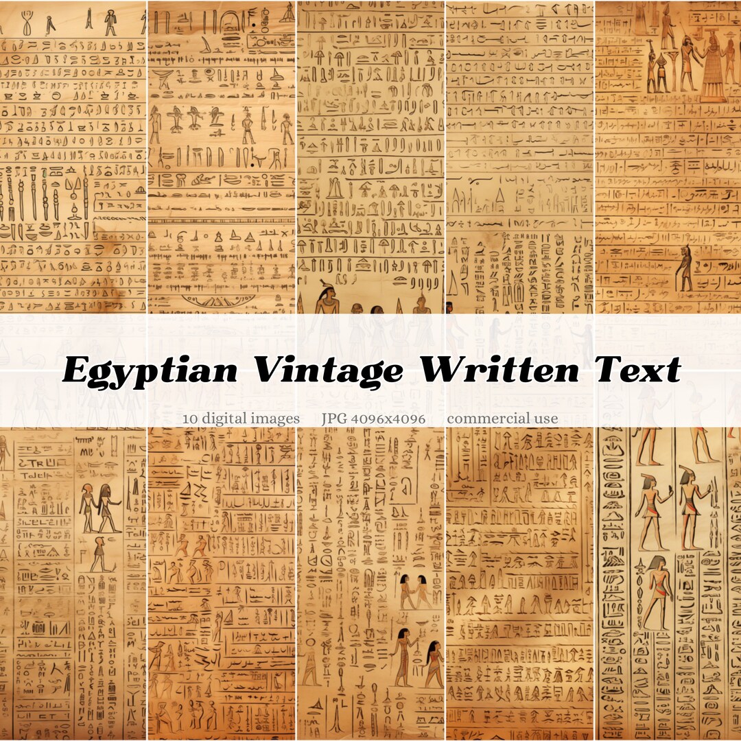 Egyptian Ancient Written Text Vintage Papers Antique Old Calligraphy ...