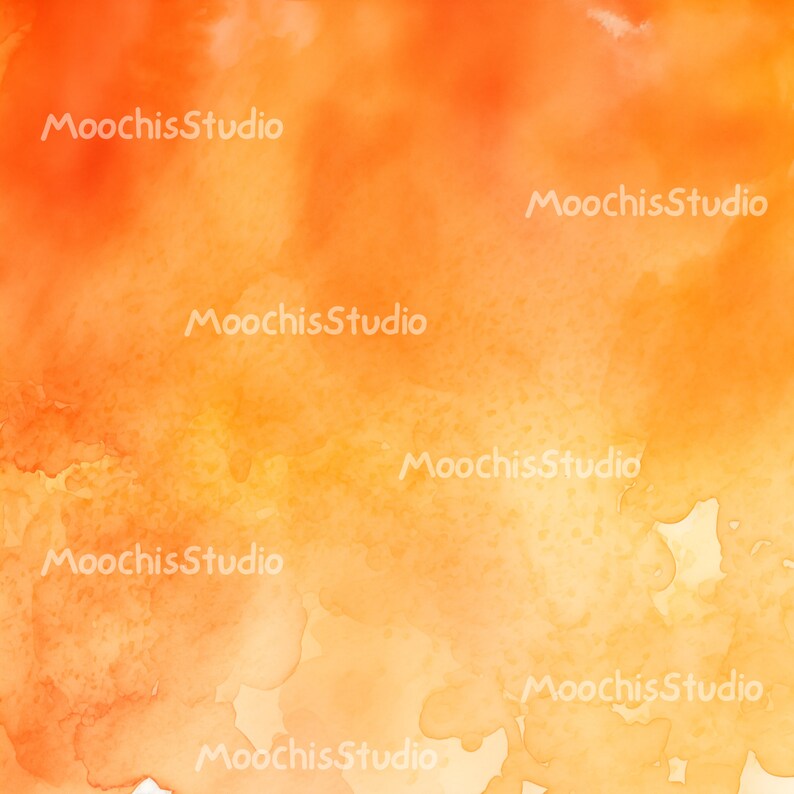 Orange Watercolour Paper Textures Digital Paper Overlay Clipart ...