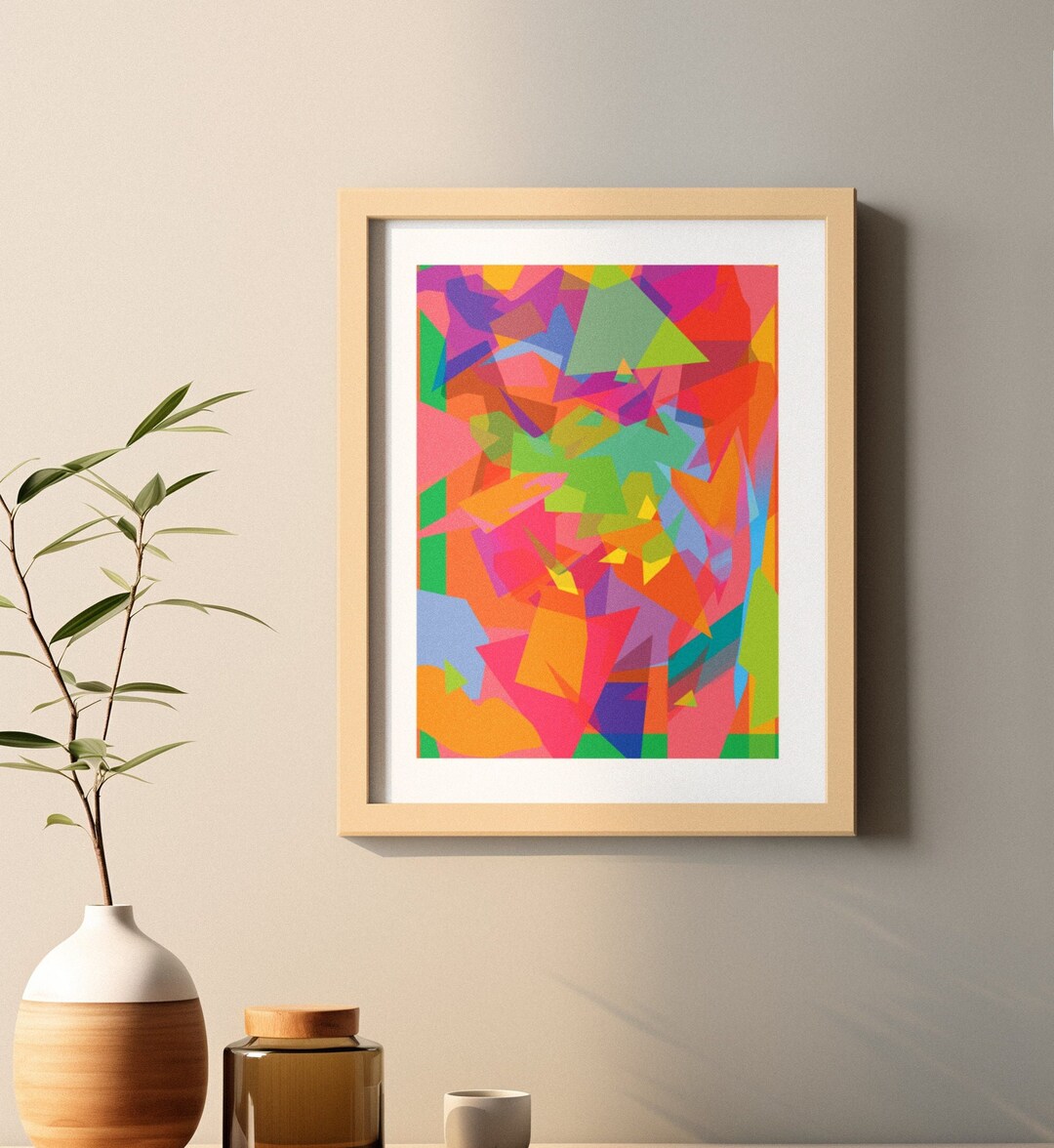 Colorful Abstract Art Print - Etsy